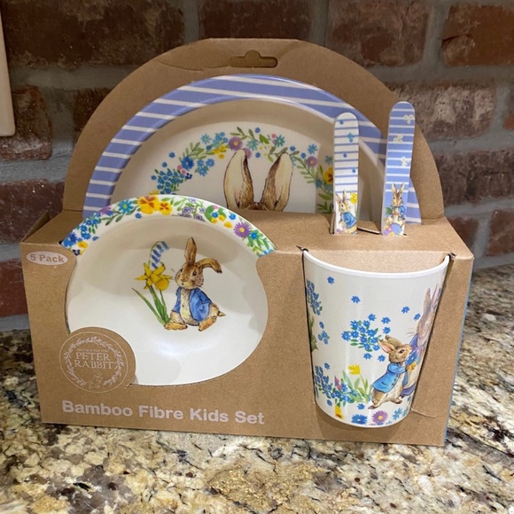 Beatrix Pottef | Dining | Beatrix Potter Peter Rabbit 5pc Bamboo Kids ...